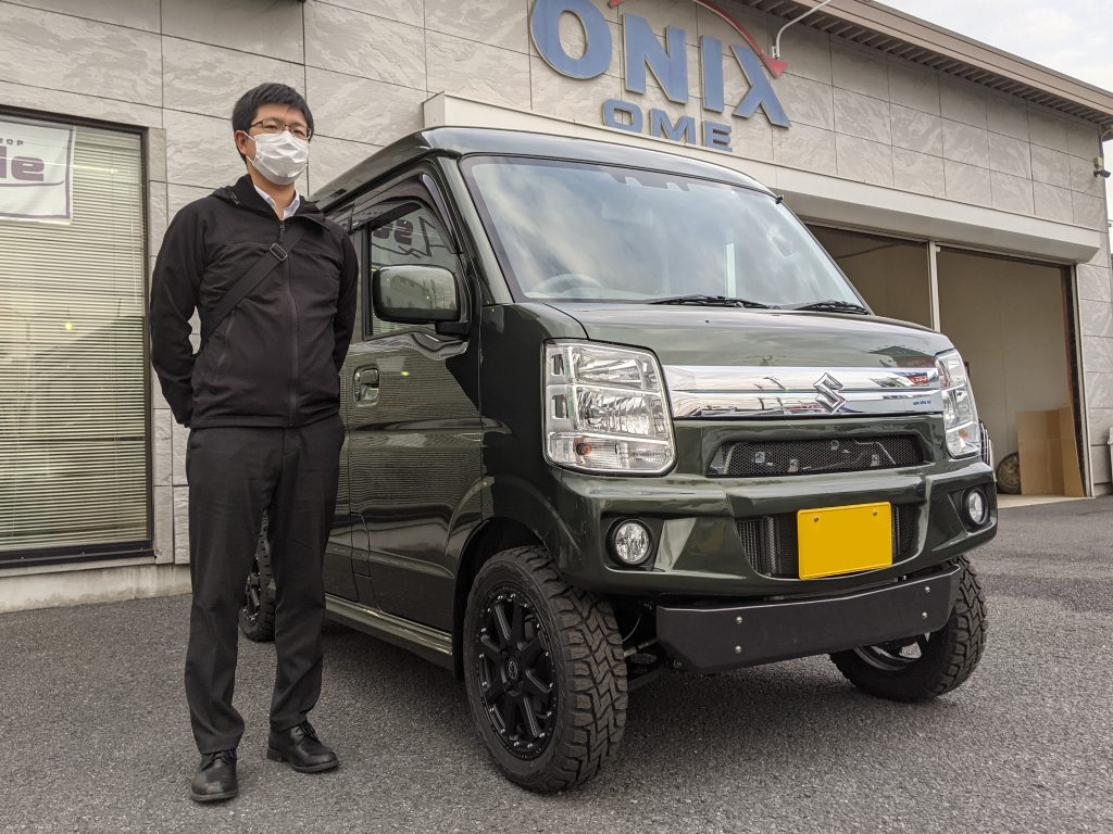 本日の納車 エブリイワゴン PZターボ 4WD ハイルーフ AxStyleコンプリート - 軽トラや軽バン・軽自動車・新車のカスタムショップ【AxStyleオニキス新青梅】