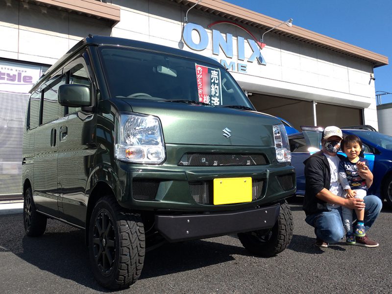 本日の納車 エブリイJOINターボ4WD 5MT AxStyleフルコンプリート - 軽トラや軽バン・軽自動車・新車のカスタムショップ【AxStyleオニキス新青梅】