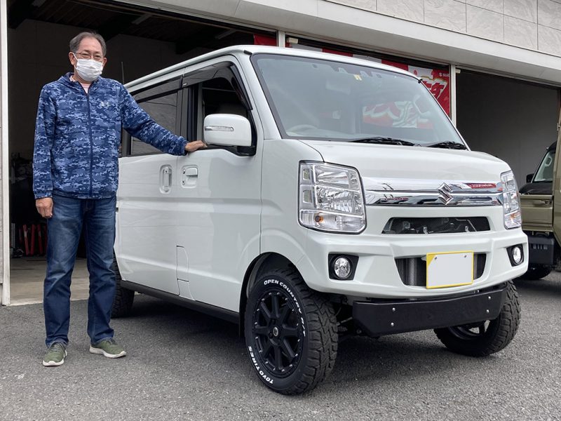 本日の納車 エブリイワゴンPZターボスペシャル 4WD 標準ルーフ AxStyleフルコンプリート - 軽トラや軽バン・軽自動車・新車のカスタムショップ【AxStyleオニキス新青梅】
